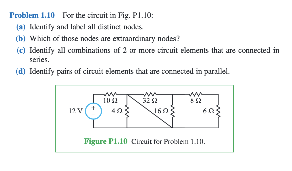 Solved Problem 110 For The Circuit In Fig P110 A