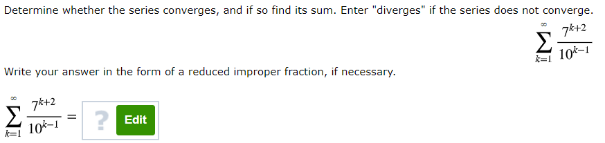 Solved Determine whether the series converges, and if so | Chegg.com
