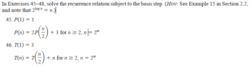 Solved Solve only #46 using the divide and conquer close | Chegg.com