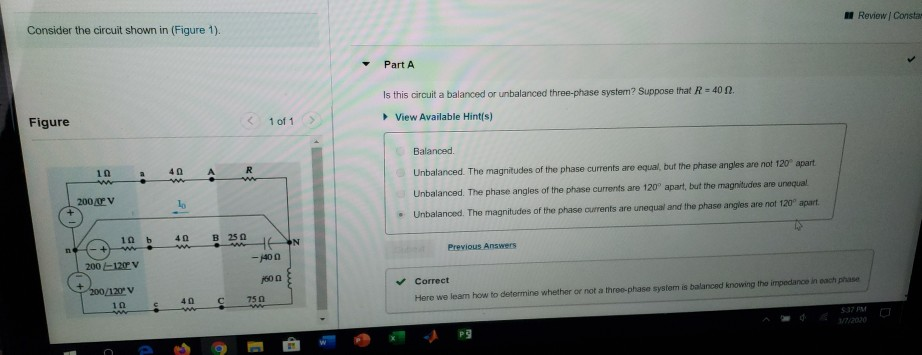 Solved Consider the circuit shown in (Figure 1). Review | Chegg.com