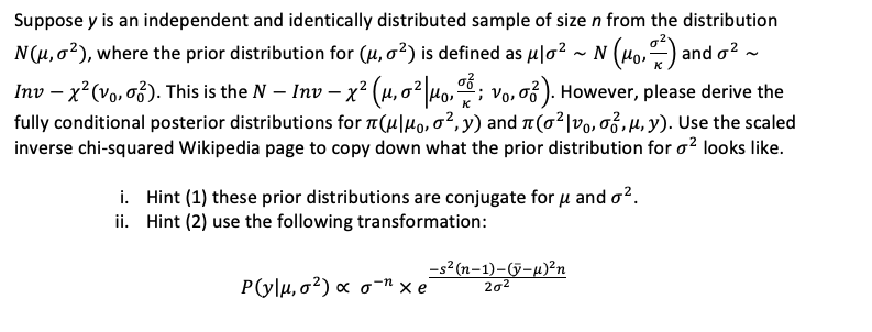 Solved Suppose y is an independent and identically | Chegg.com
