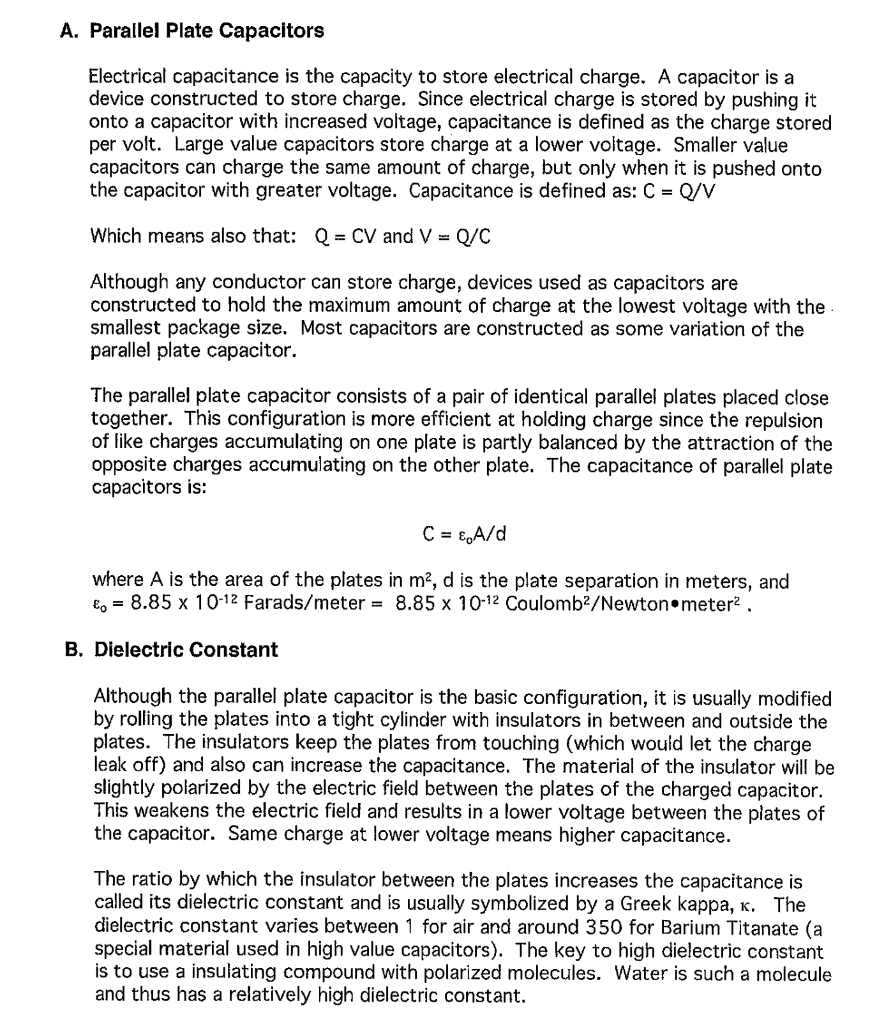 Solved 1) Capacitor is formed by two parallel circular | Chegg.com