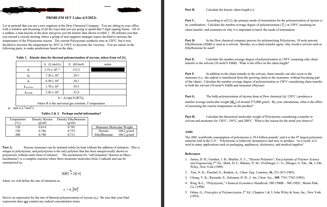 Solved PROBLEM SET 2 (due 6/3/2023) Let us pretend that you | Chegg.com
