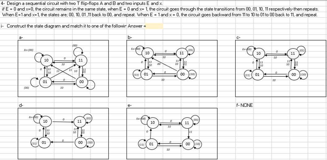 Solved 4- Design a sequential circuit with two T Flip-flops | Chegg.com