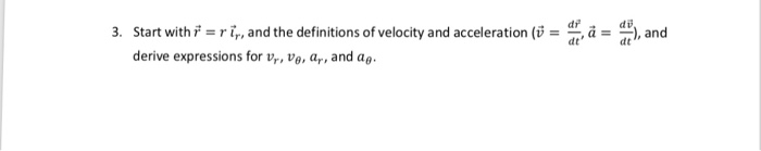 Solved i(theta) is the unit vector perpendicular to r in the | Chegg.com