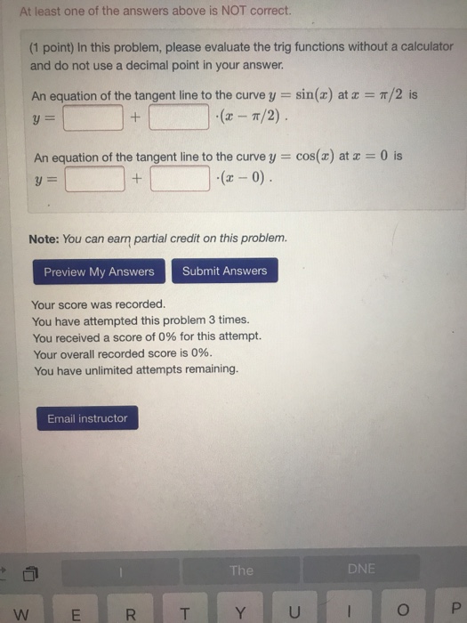 Solved in this problem, please evaluate the trig functions | Chegg.com
