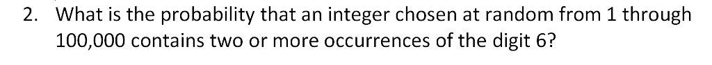 Solved What is the probability that an integer chosen at | Chegg.com