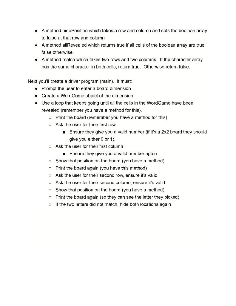 Solved In this assignment, we will create a text based | Chegg.com