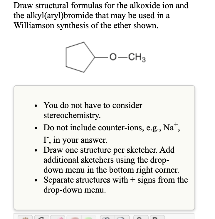Solved Draw structural formulas for the alkoxide ion and the | Chegg.com