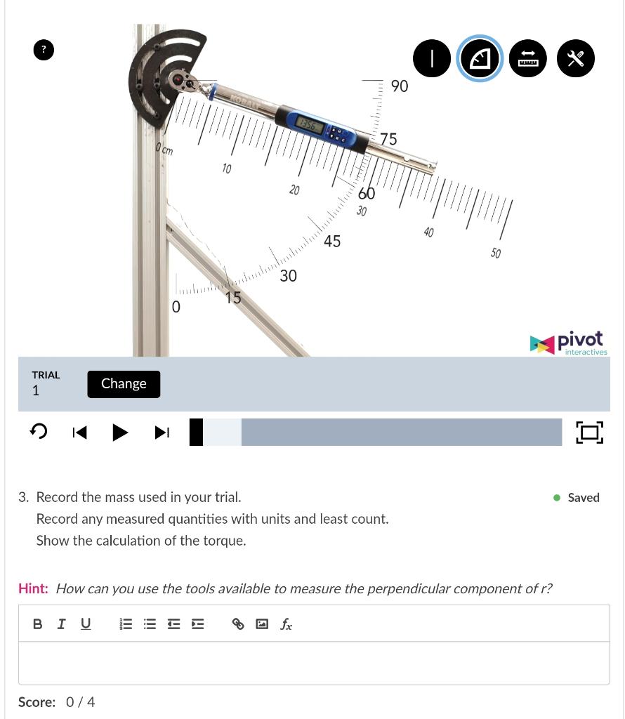 Record the mass used in your trial. Record any | Chegg.com