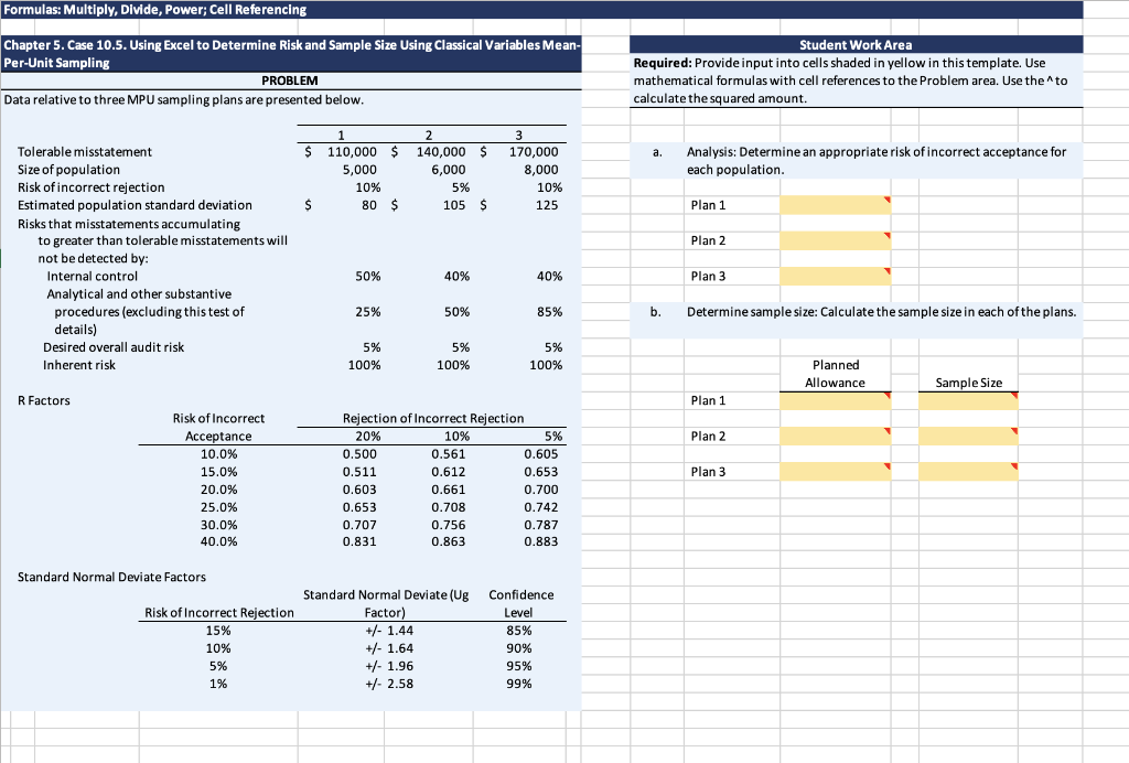 Data relative to three MPU sampling plans are | Chegg.com