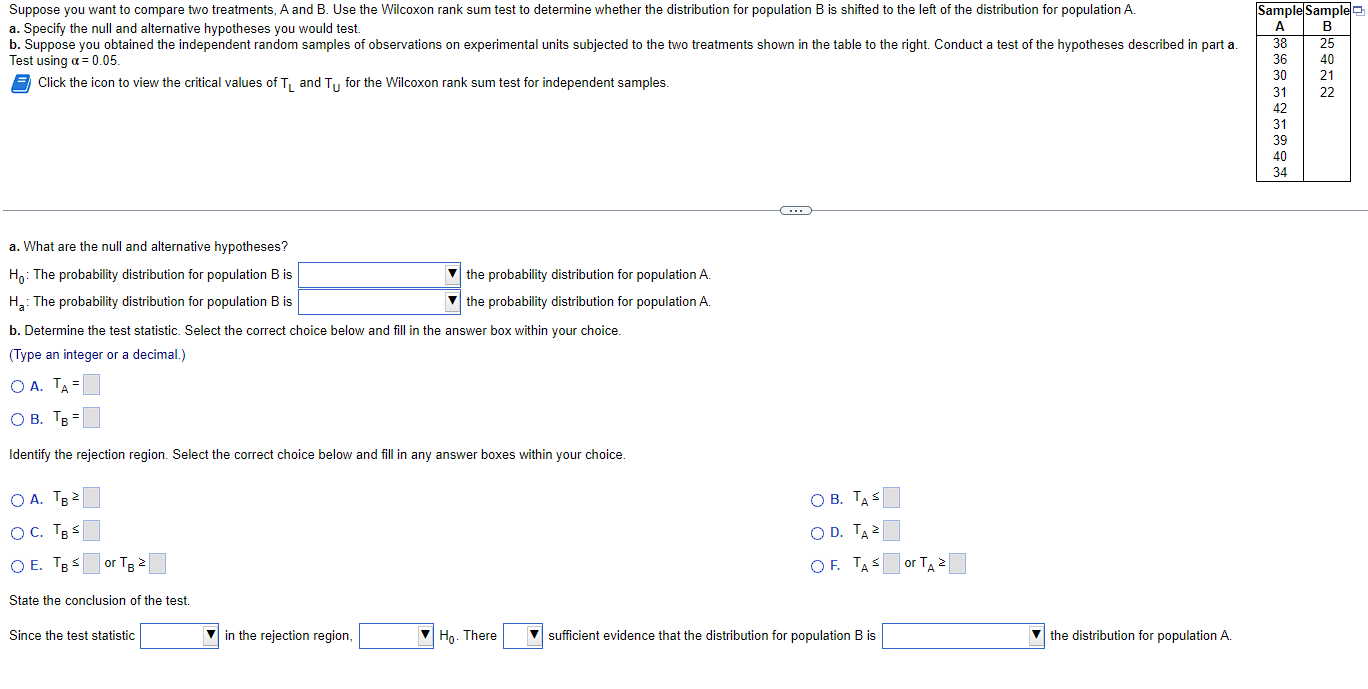 Solved a. Specify the null and alternative hypotheses you | Chegg.com