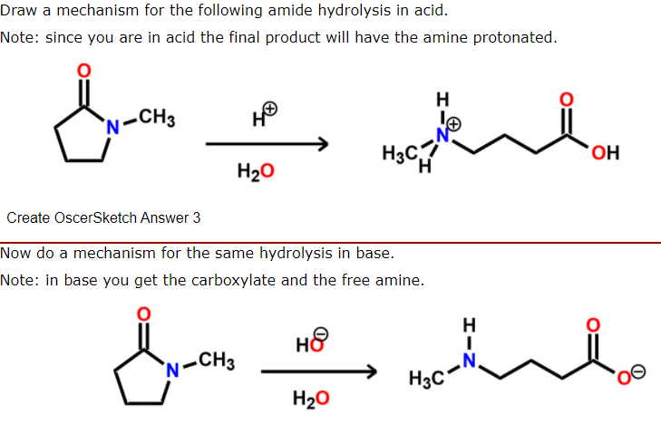 Solved Draw a mechanism for the following amide hydrolysis | Chegg.com