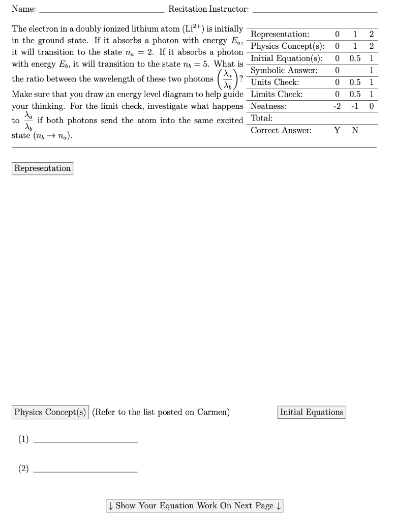 Solved Name: Recitation Instructor: 0 1 2 0 1 2 0 0.5 1 0 1 | Chegg.com