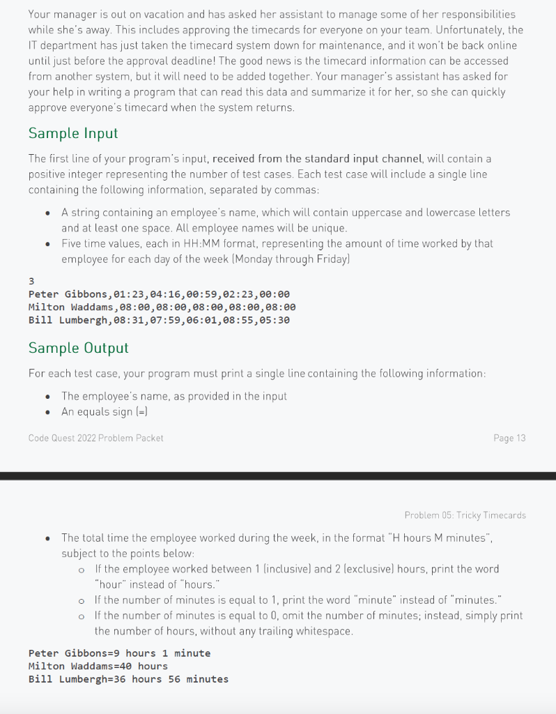 Solved Language: Python Sample input; 3 Peter | Chegg.com
