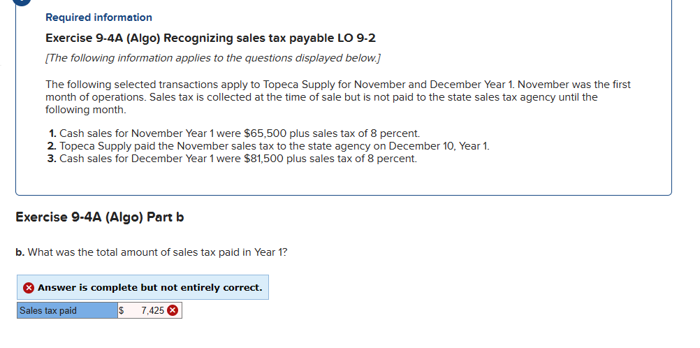 Solved Required information Exercise 9-4A (Algo) Recognizing | Chegg.com
