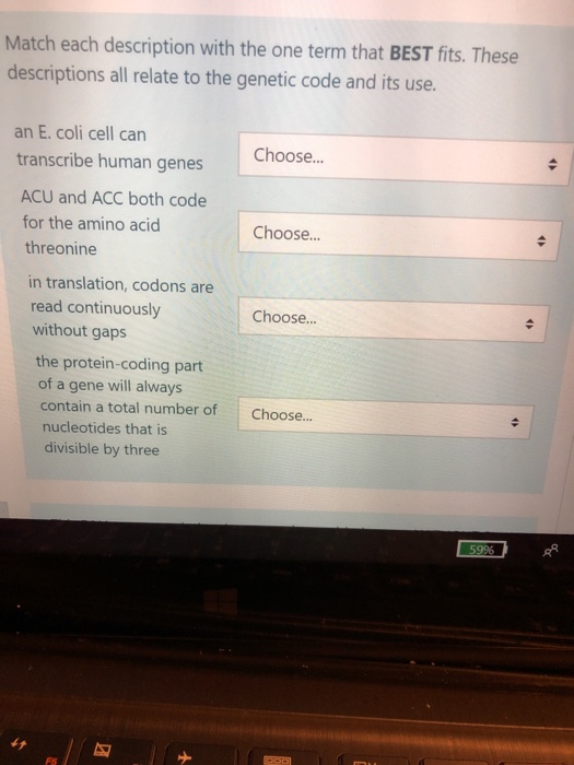 Solved Match each description with the one term that BEST | Chegg.com