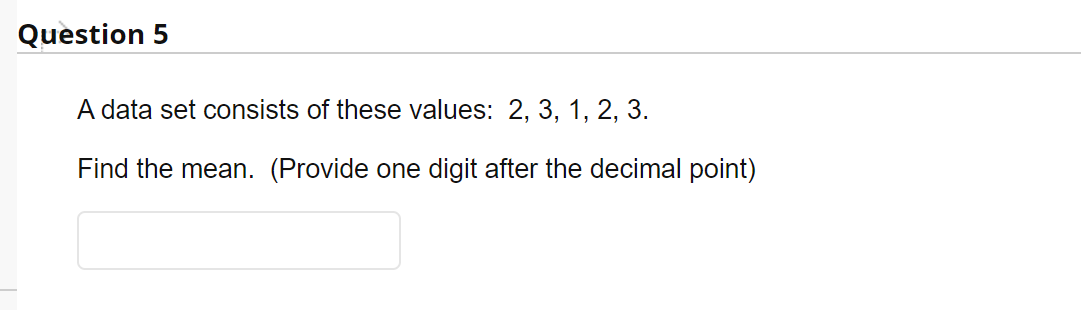 Solved A data set consists of these values: 2,3,1,2,3. Find | Chegg.com