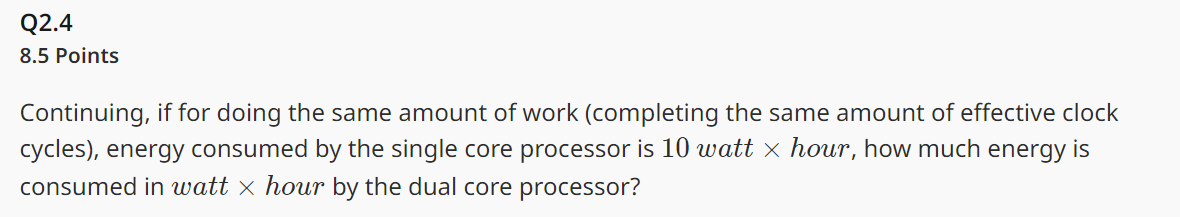 Solved 49 Points Consider a single core processor, running | Chegg.com