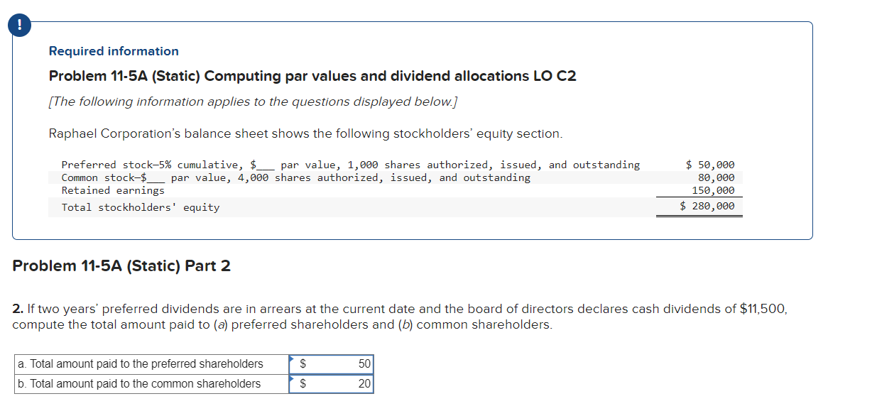Solved Required intormation Problem 11-5A (Static) Computing | Chegg.com Solved Required intormation Problem 11-5A (Static) Computing | Chegg.com