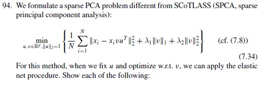 Solved We ﻿formulate a sparse PCA problem different from | Chegg.com