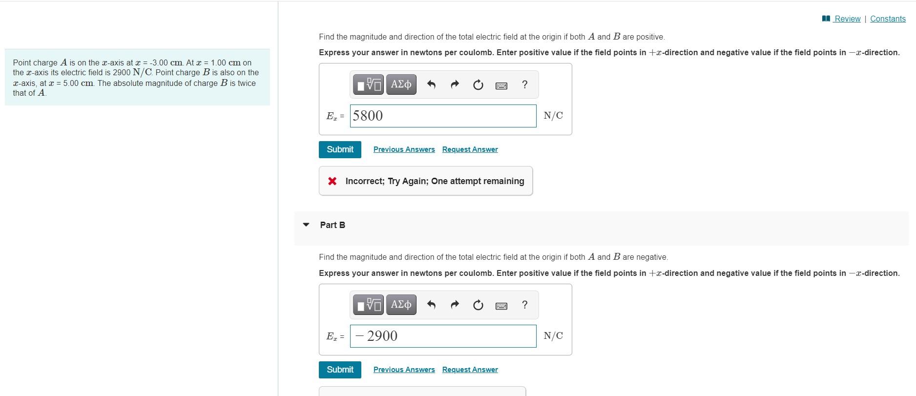Solved For both of them, the answers are not 2900 or -2900. | Chegg.com