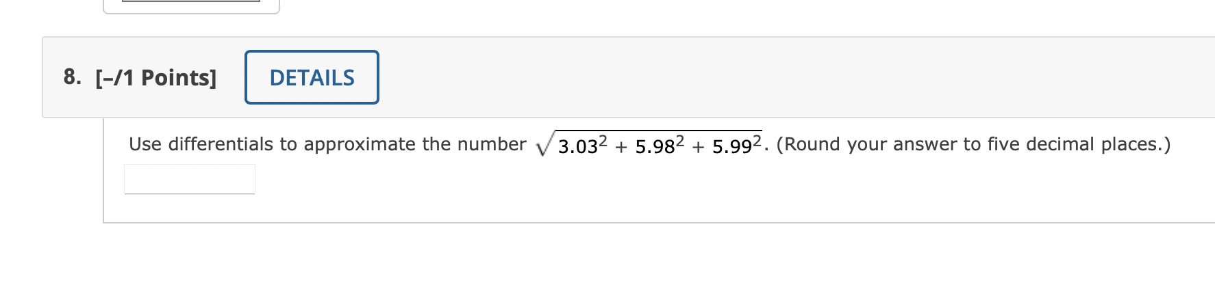 Solved Use differentials to approximate the number | Chegg.com