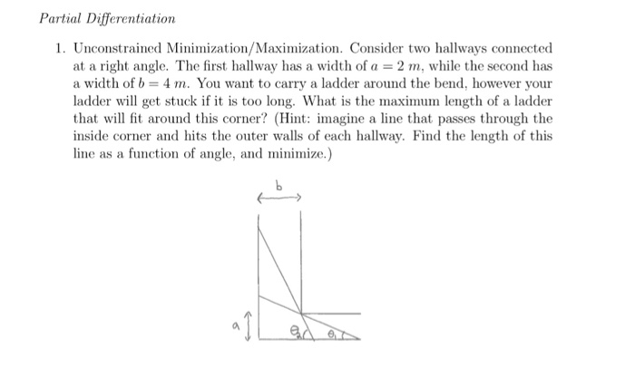 Solved Partial Differentiation 1. Unconstrained | Chegg.com