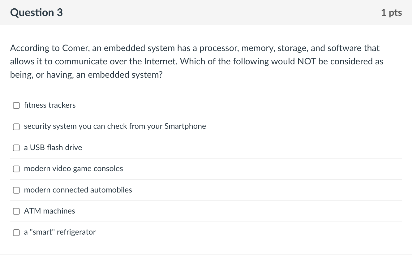 Solved Question 1 1 pts Which of the following protocols | Chegg.com
