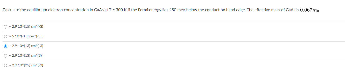 Solved Calculate the equilibrium electron concentration in | Chegg.com