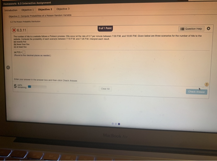 Solved Homework: 6.3 Interactive Assignment Objective 3 | Chegg.com