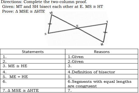 Solved Directions: Complete the two-column proof. Given: MT | Chegg.com