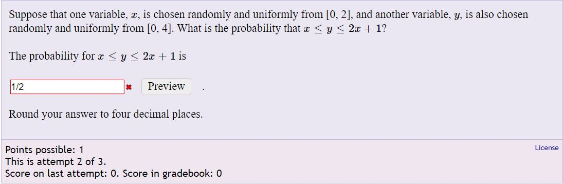 Solved Suppose That One Variable X Is Chosen Randomly And 2456