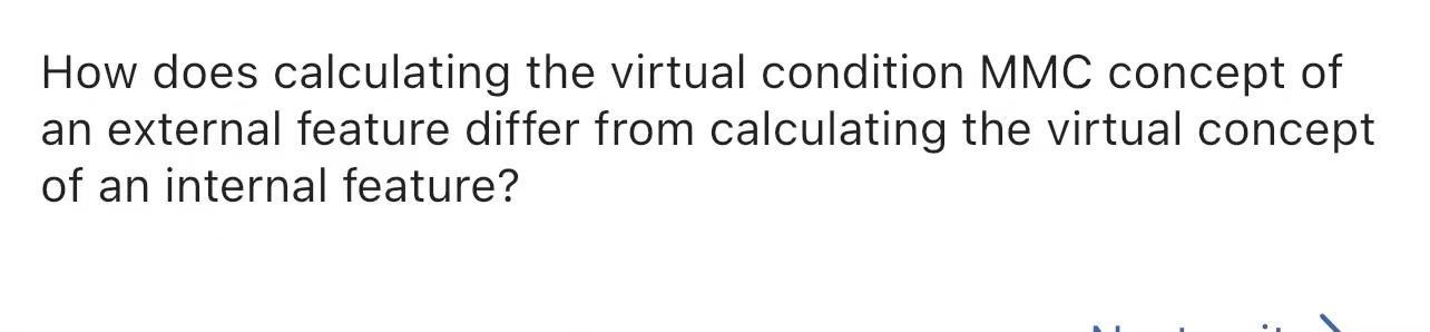 Solved How does calculating the virtual condition MMC | Chegg.com