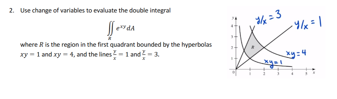 Solved 2. Use change of variables to evaluate the double | Chegg.com