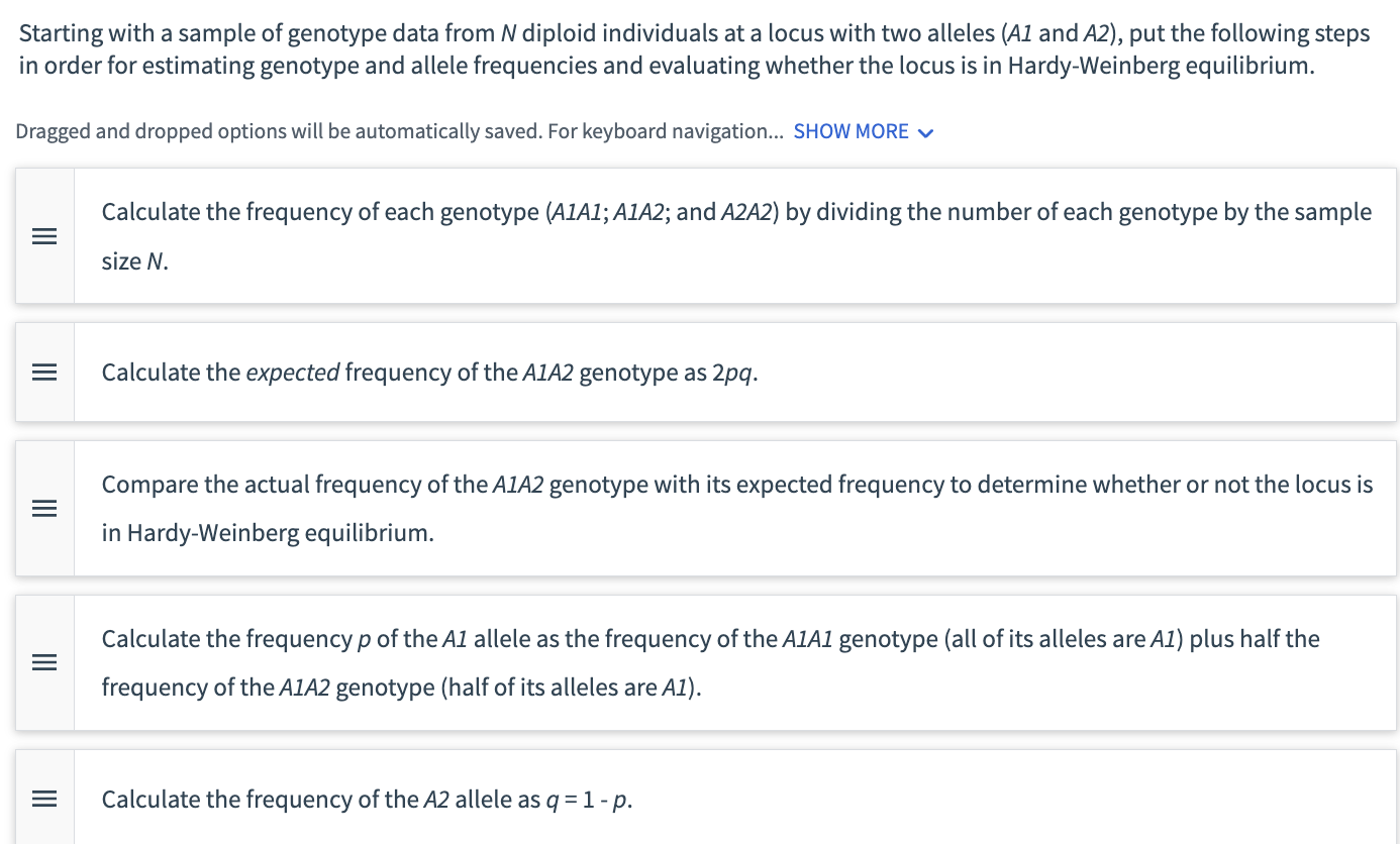 Solved Starting with a sample of genotype data from N | Chegg.com