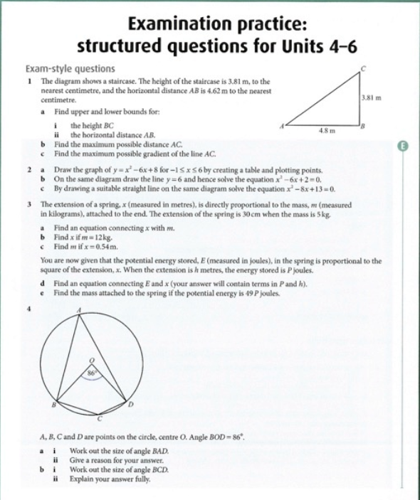Solved Examination practice: structured questions for Units | Chegg.com