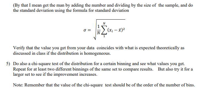 Solved 4) Pick a few different sequences of random numbers | Chegg.com