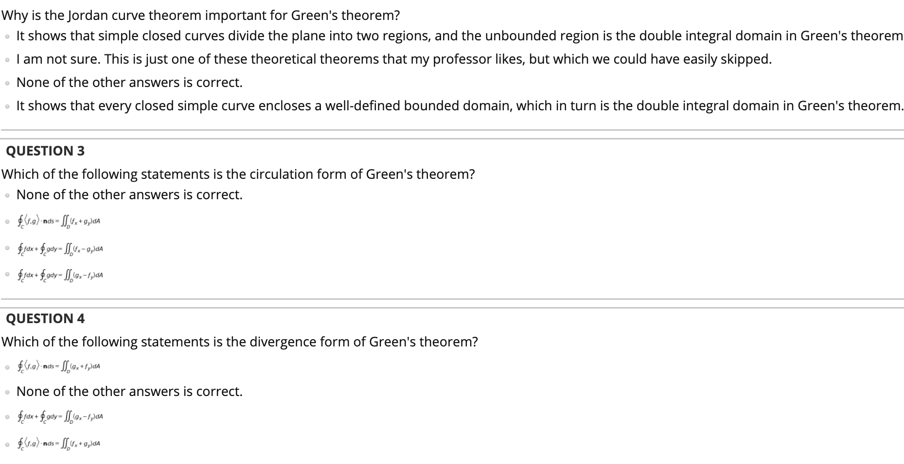 Solved Why is the Jordan curve theorem important for Green's | Chegg.com