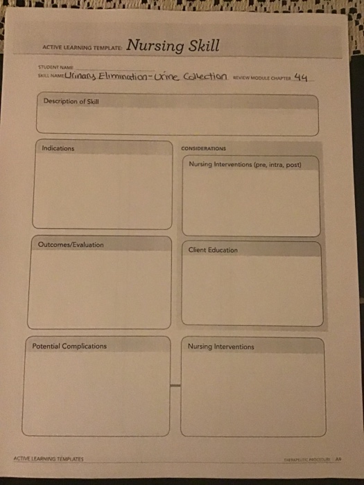 Solved ACTIVE LEARNING TEMPLATE INuTsin STUDENT NAME SLL | Chegg.com