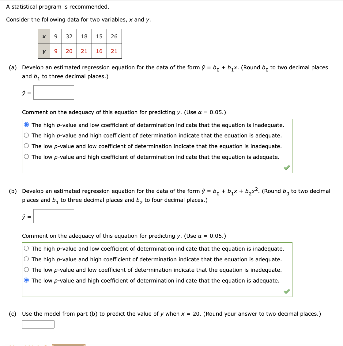Solved A statistical program is recommended. Consider the | Chegg.com