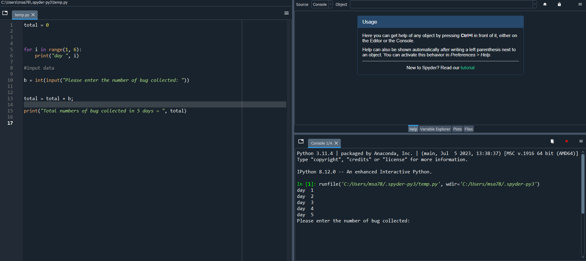 Solved Exercise Set 2: Write a program that uses nested | Chegg.com