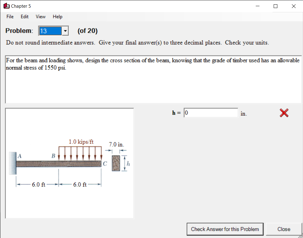 Solved Chapter 5 - Х X File Edit View Help Problem: 13 (of | Chegg.com
