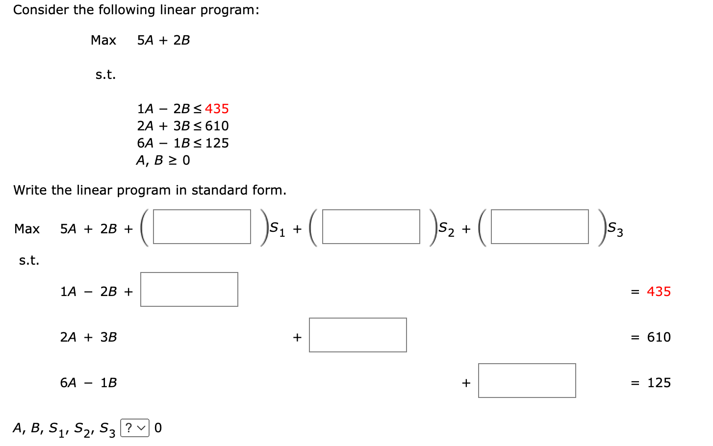 Solved Consider the following linear program: Max s.t. | Chegg.com