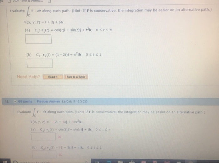 Solved Evaluate F dr along each path. (Hint: If F is | Chegg.com