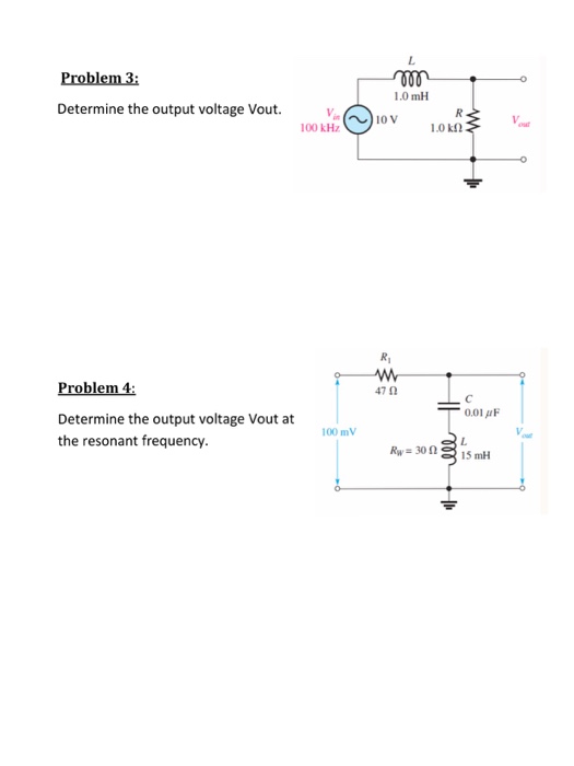 Solved Determine the output voltage Vout. Determine the | Chegg.com Solved Determine the output voltage Vout. Determine the | Chegg.com