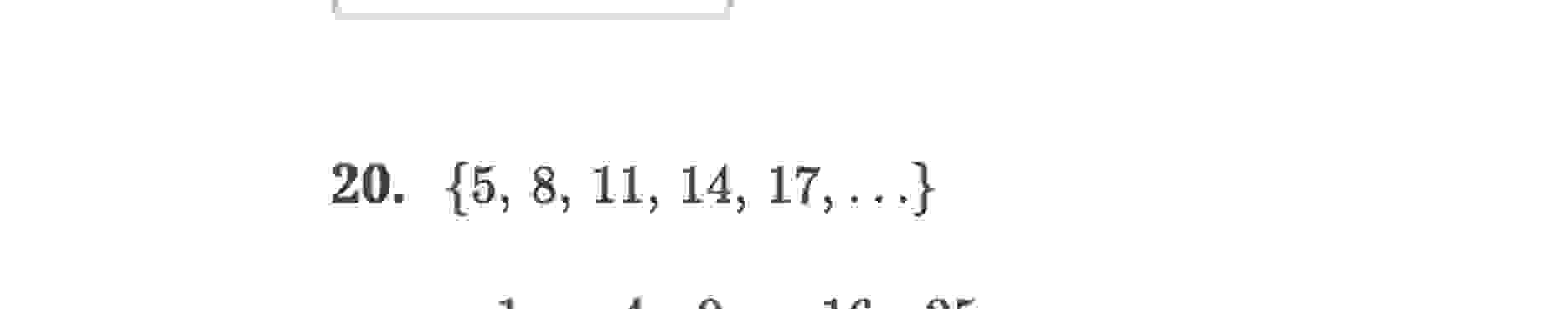 Solved 17, 18, 19, 20, 21, ﻿and 22 ﻿Find a formula for the | Chegg.com