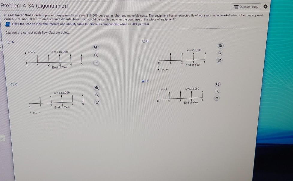 Solved Problem 4-34 (algorithmic) Question Help It is | Chegg.com