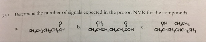 Solved Determine the number of signals expected in the | Chegg.com