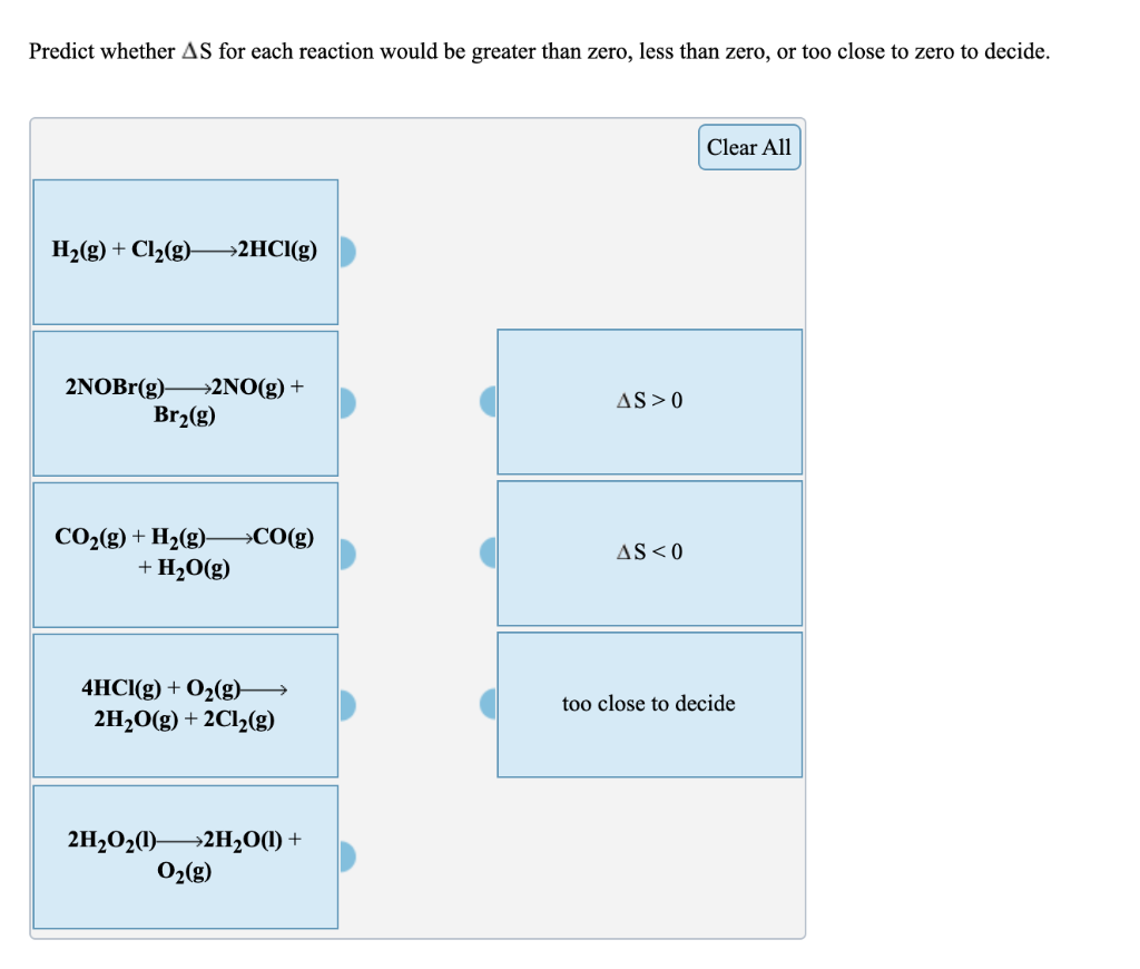Solved Predict whether AS for each reaction would be greater | Chegg.com